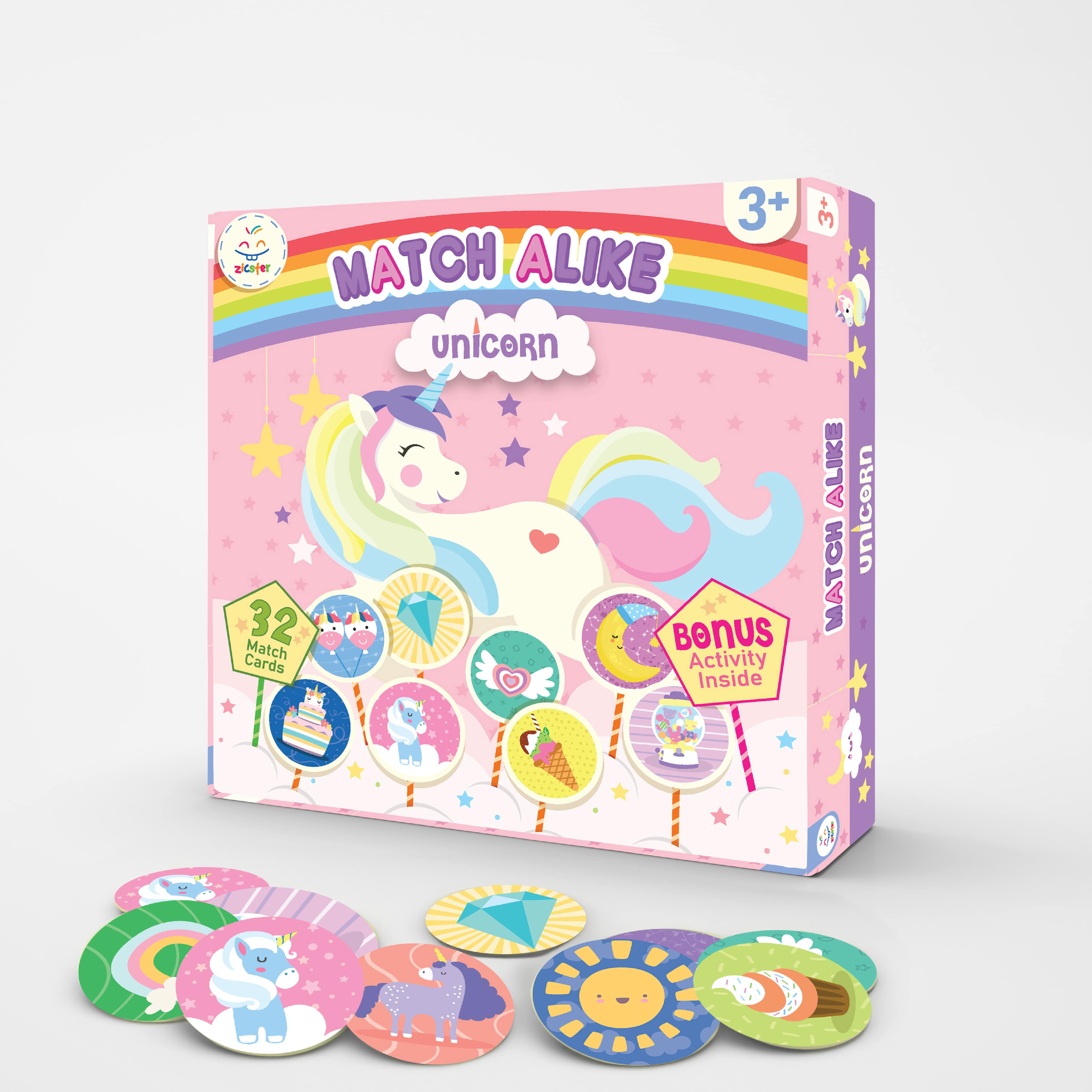 Memory Match - Unicorn Party – Zicster